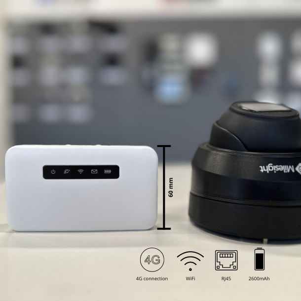 Safire 4G router, 10/100 Mbps, WiFi 5, 3,7V 2600mAh batteri (op til 8 ...