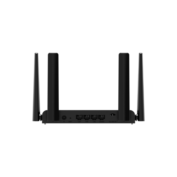 Reyee 4G router, MESH, WiFi5, AC1200, 4xRJ45, Cloud, BLACK