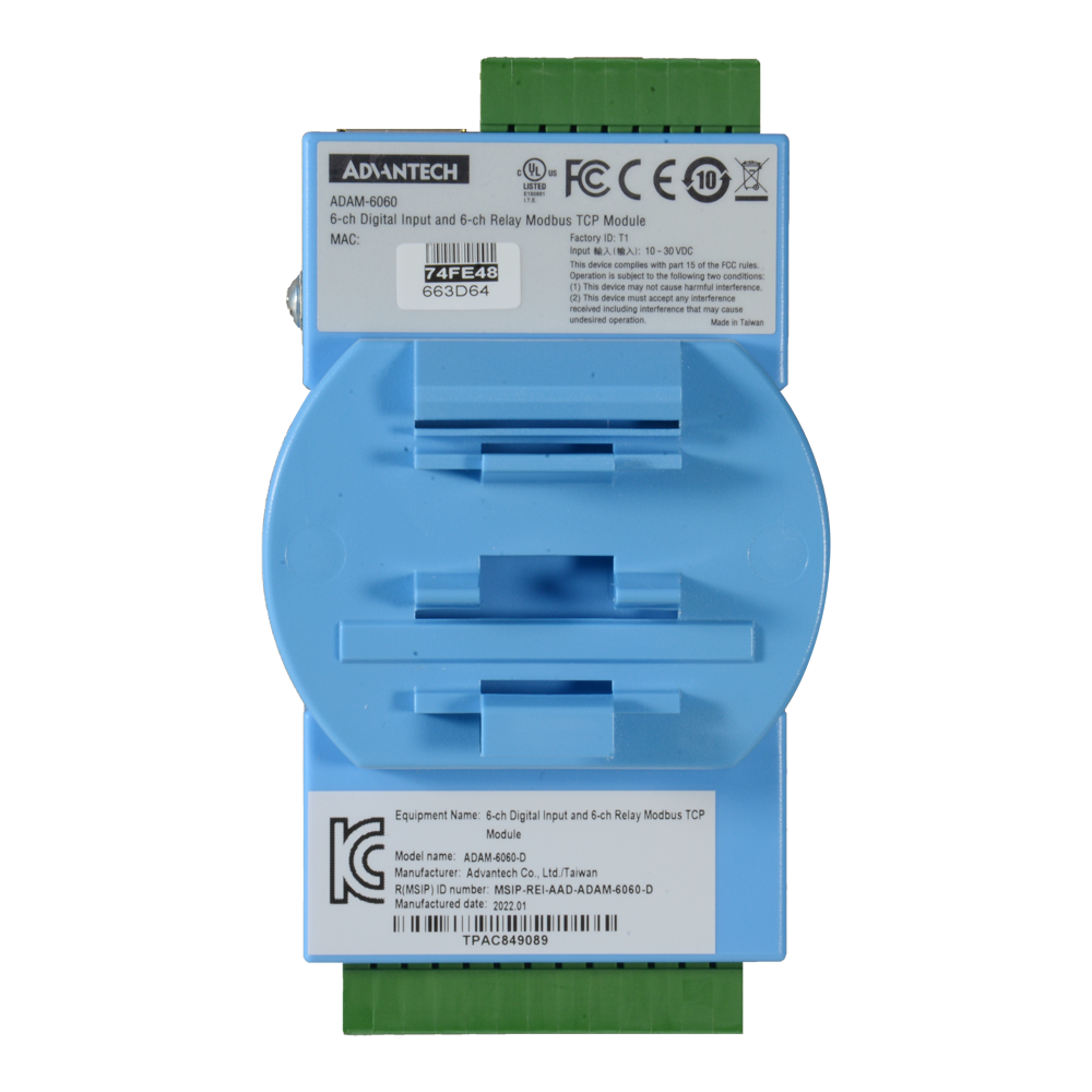 Ethernet-baseret I/O-modul, 6/6 I/O, RJ45, 12v