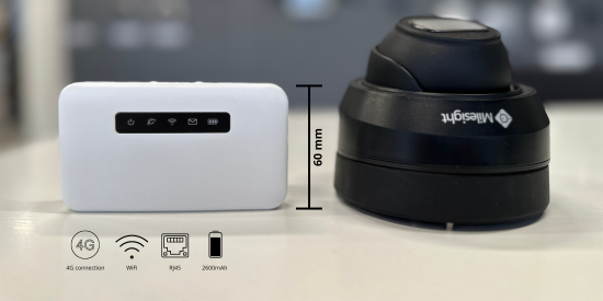 Safire 4G router, 10/100 Mbps, WiFi 5, 3,7V 2600mAh batteri (op til 8 ...