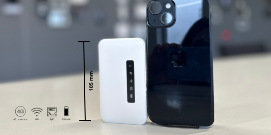 Safire 4G router, 10/100 Mbps, WiFi 5, 3,7V 2600mAh batteri (op til 8 ...